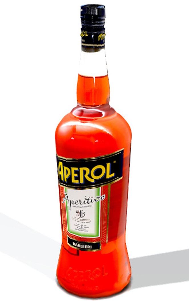 Aperol Bottle 3D Model - TurboSquid 1429075
