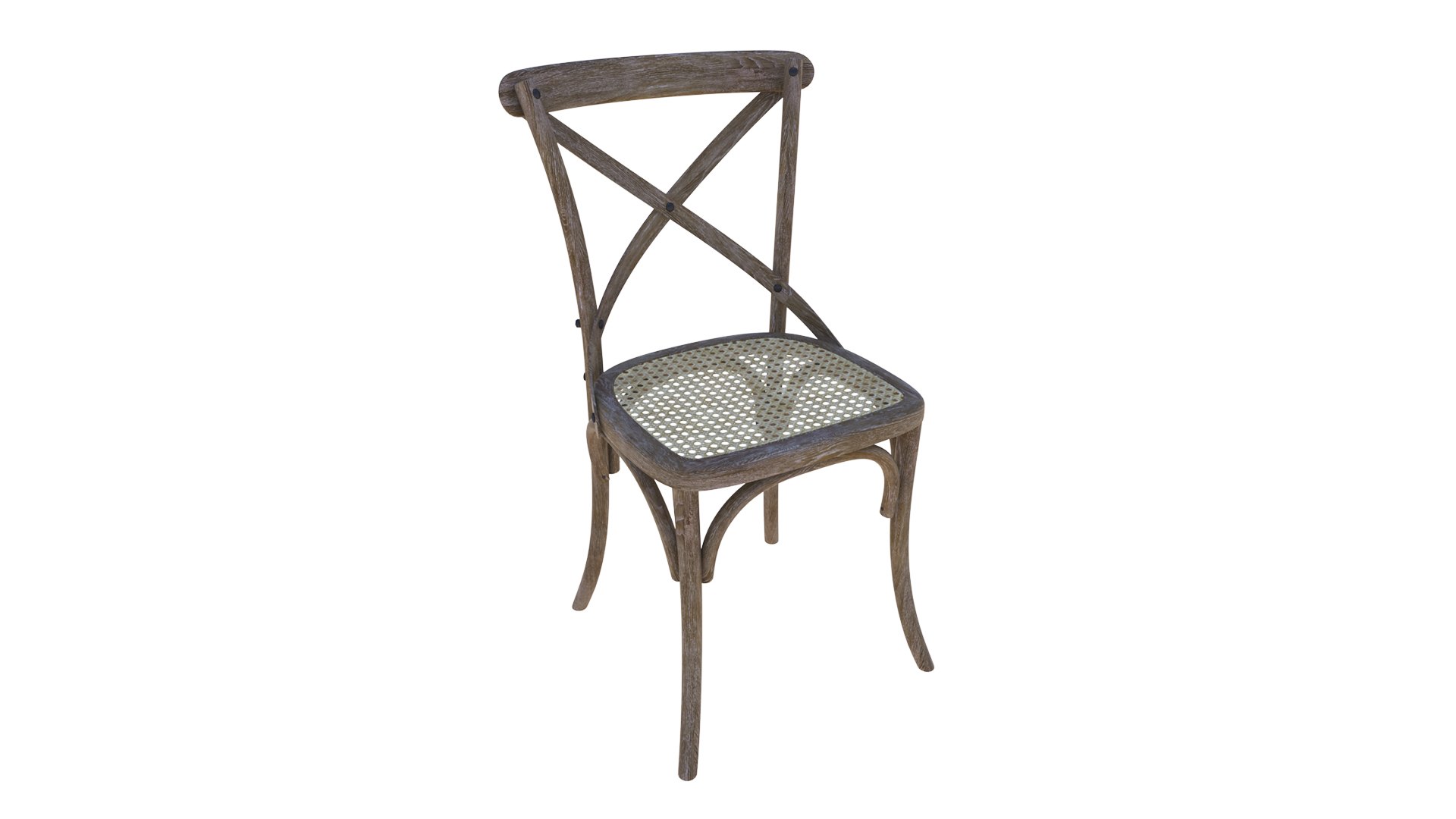 CROSSBACK CHAIR OAK Model - TurboSquid 2164825