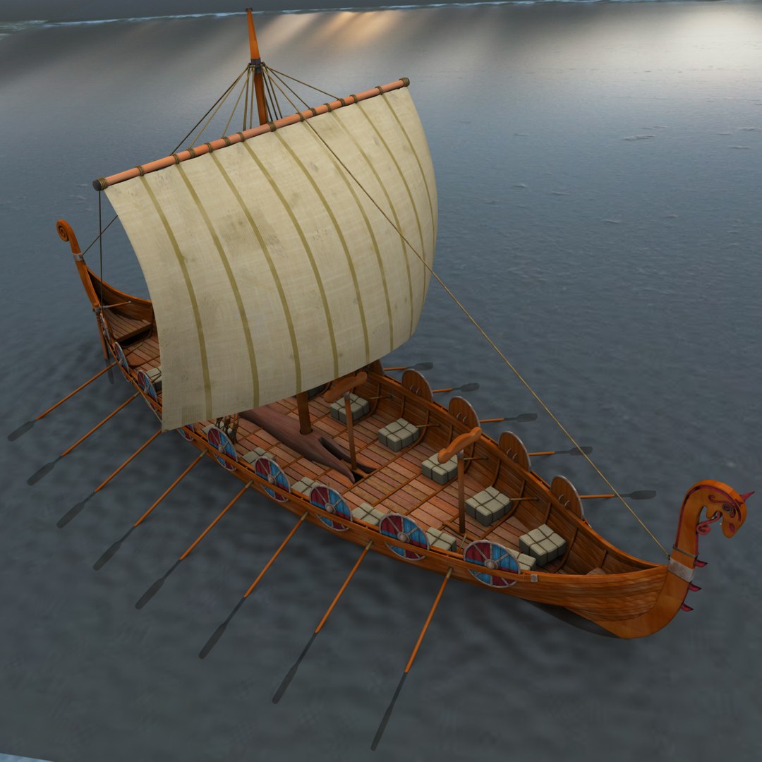 Viking Langskip Diagram