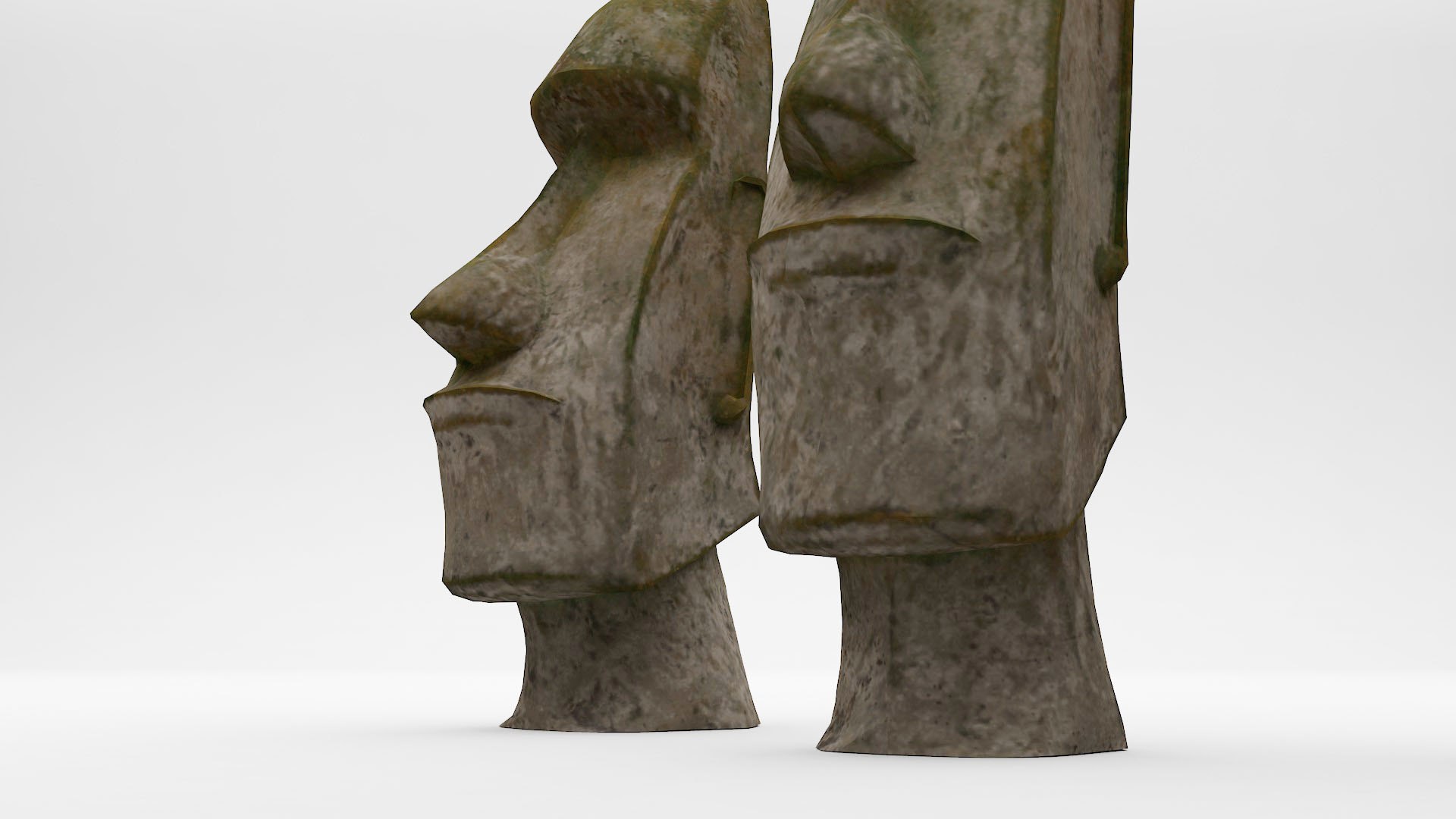 Easter Island Moai Heads 3D - TurboSquid 2030311