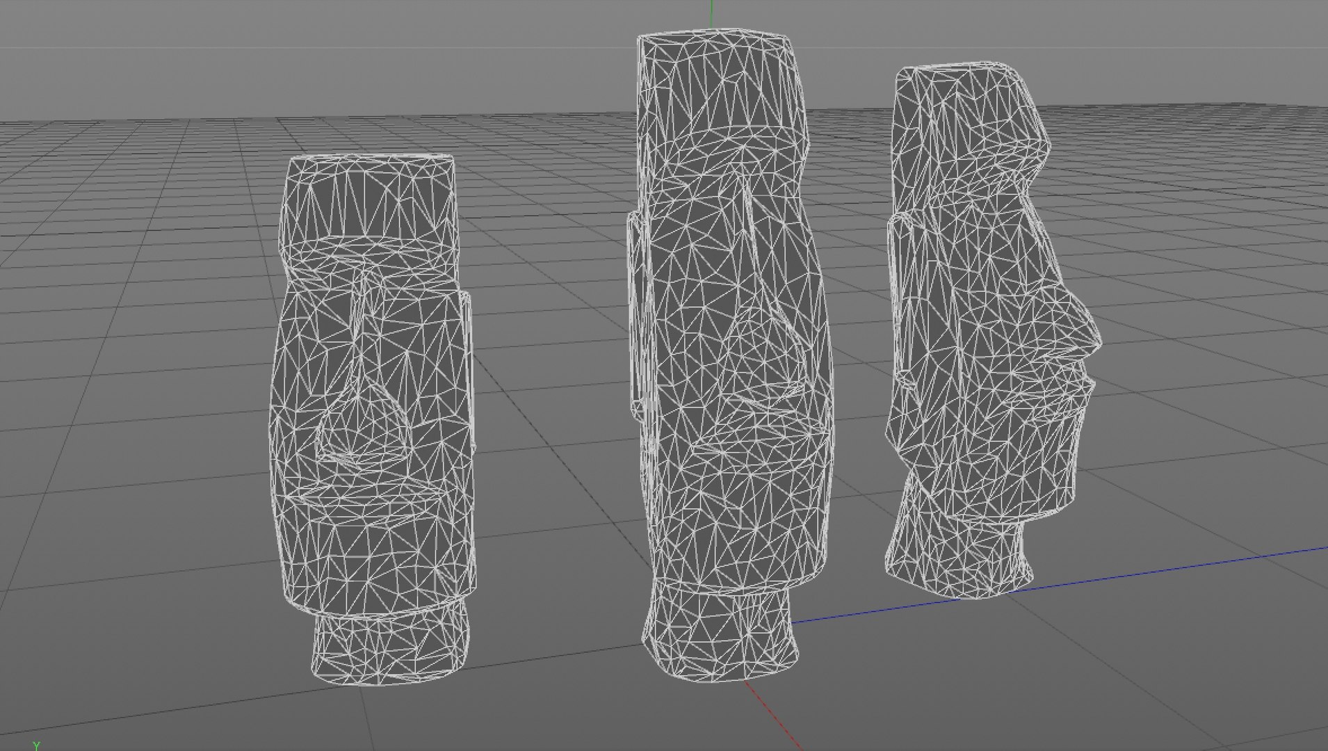 Easter Island Moai Heads 3D - TurboSquid 2030311