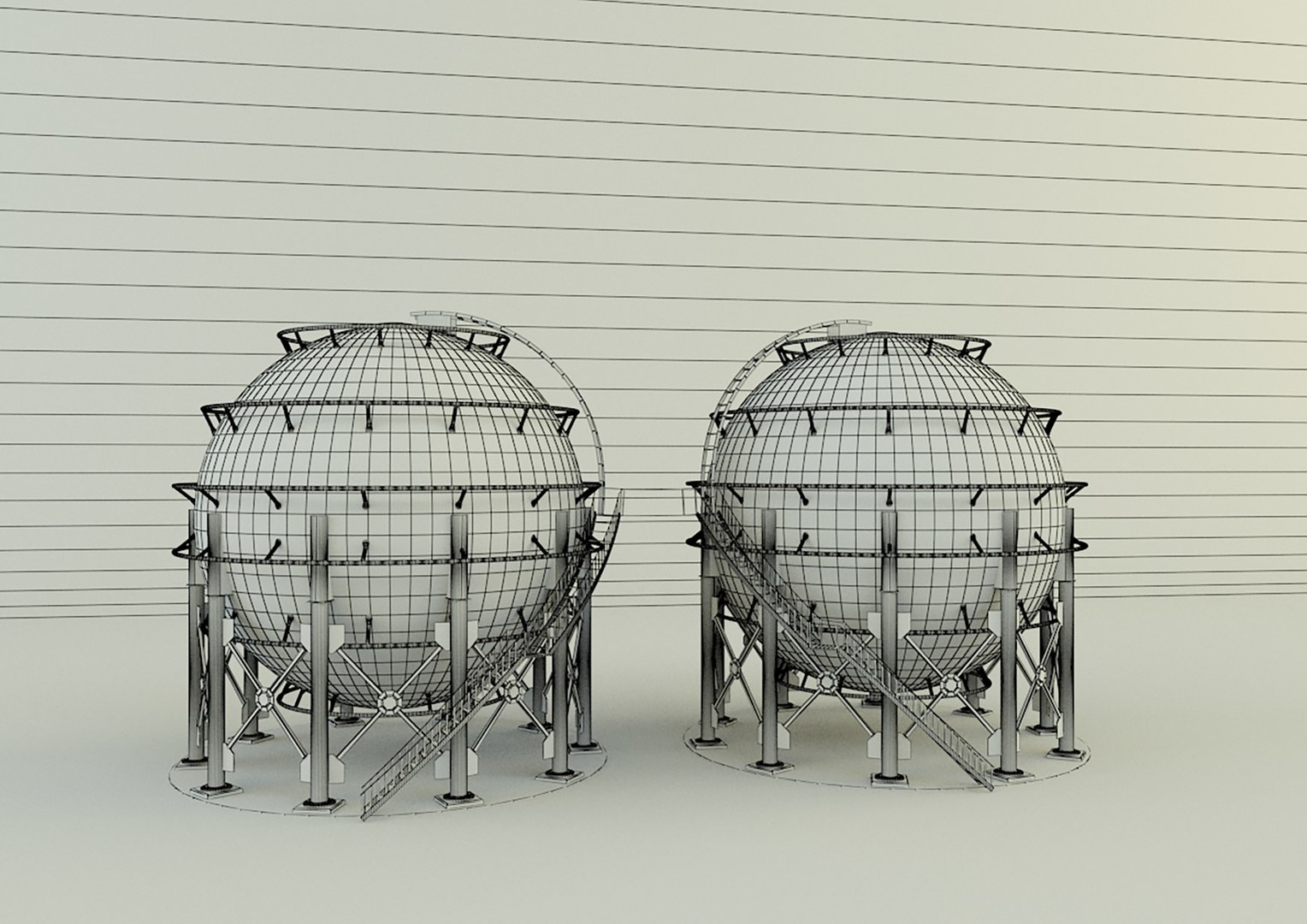 3D Round Gas Tank 3D Model Model - TurboSquid 2177488