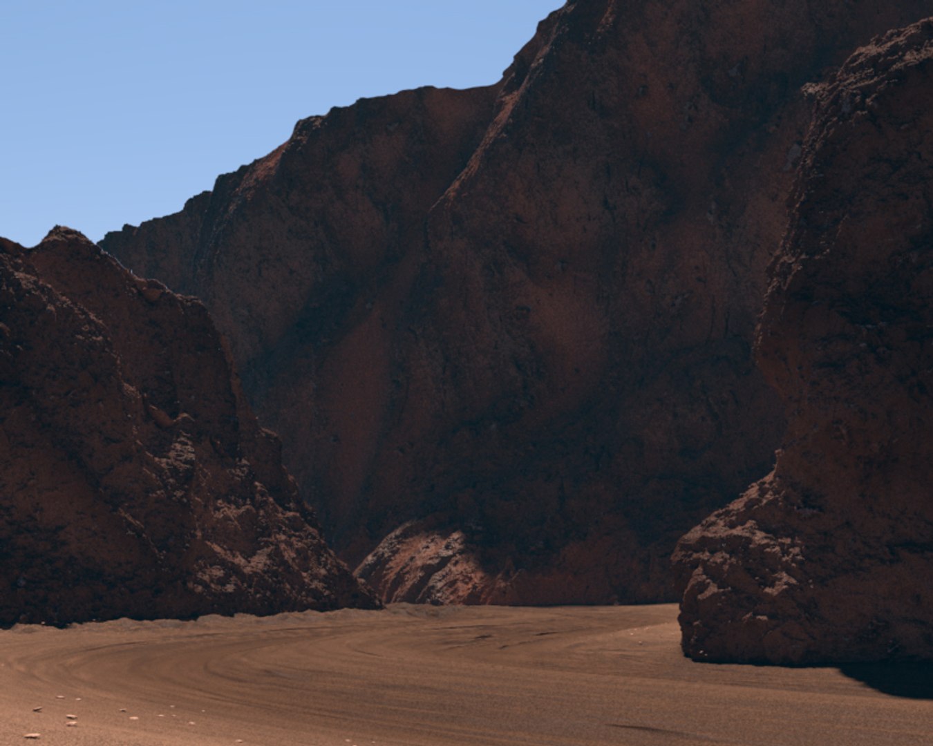 3d Model Realistic Desert