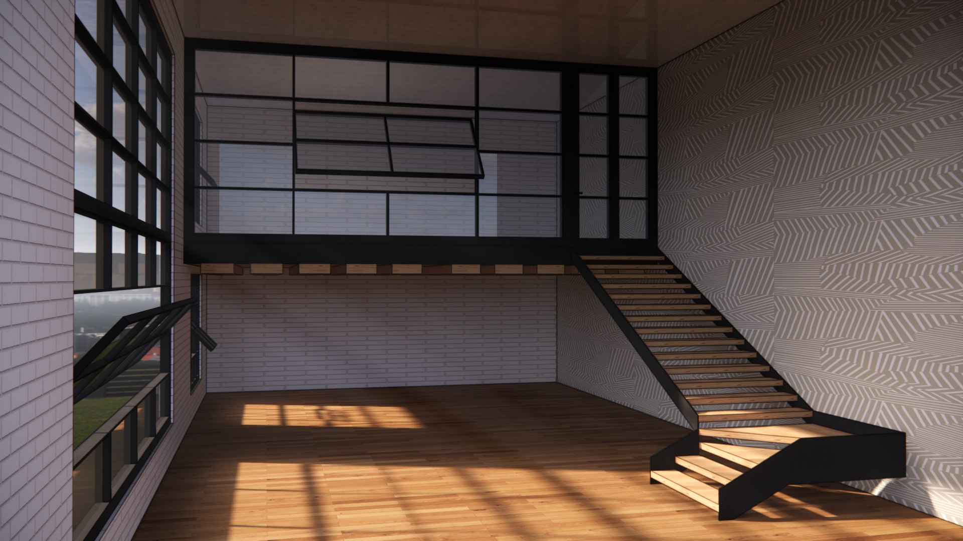 3D Industrial Loft Residential Space - TurboSquid 2175660