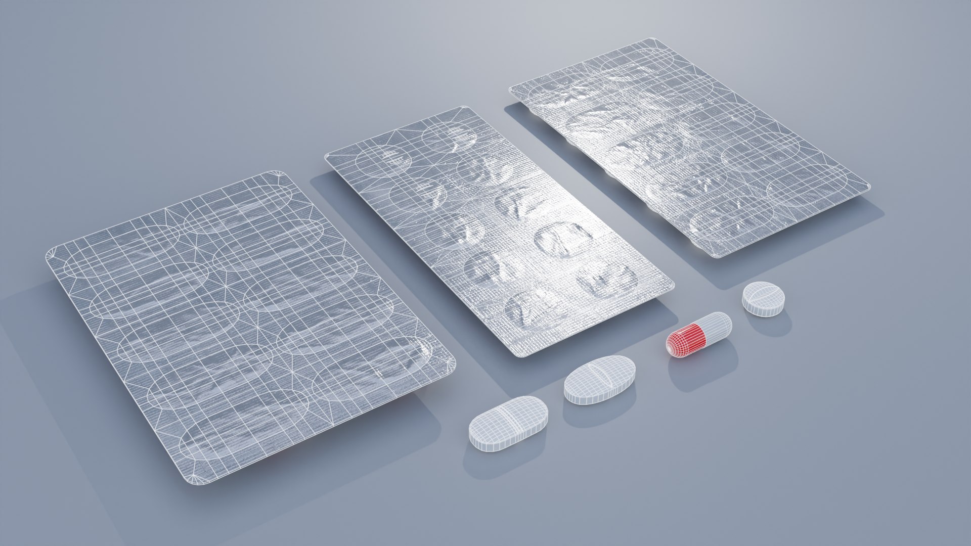 Pills and Blisters 4K and 2K 3D model - TurboSquid 2025288