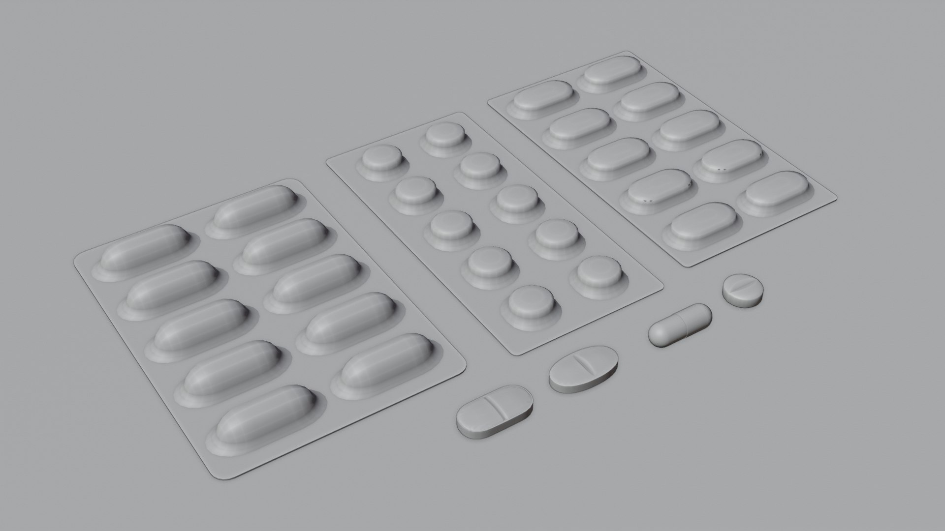 Pills And Blisters 4K And 2K 3D Model - TurboSquid 2025288