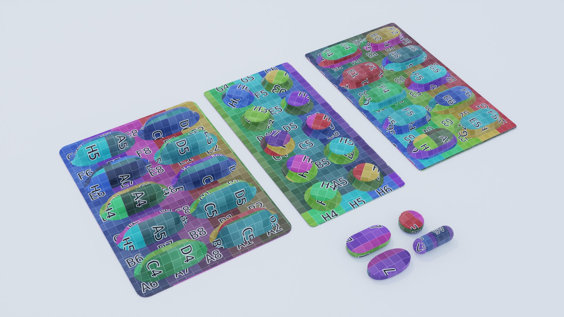 Pills And Blisters 4K And 2K 3D Model - TurboSquid 2025288