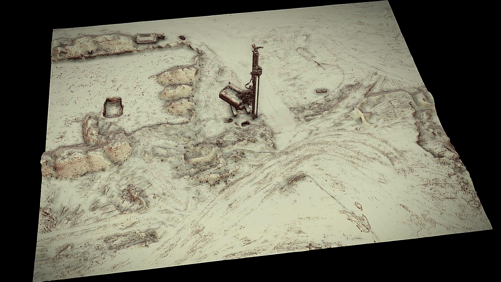 3D Construcion-site Terrain Machinery Crane Pt1 Dronescan - TurboSquid 2336766