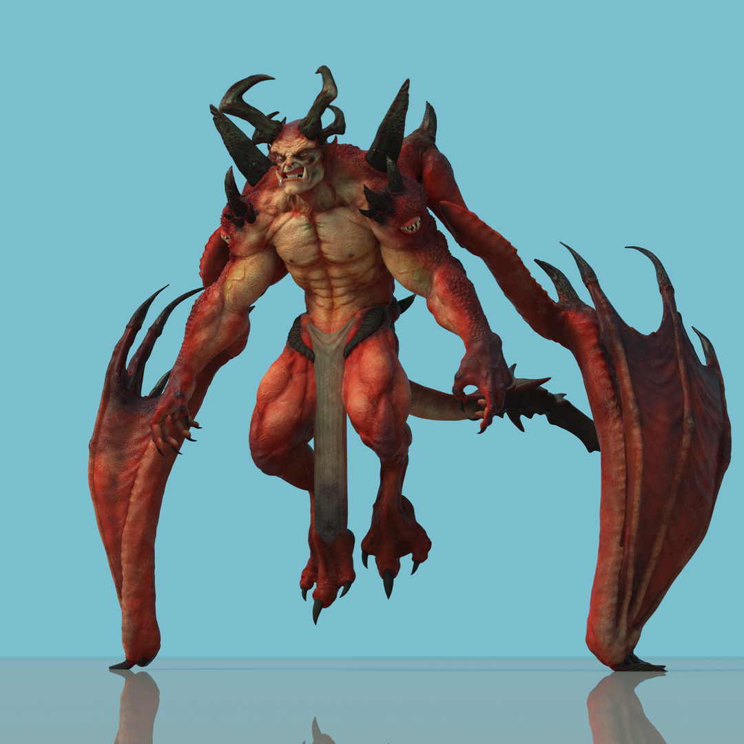 3D leo demon rig - TurboSquid 1182399