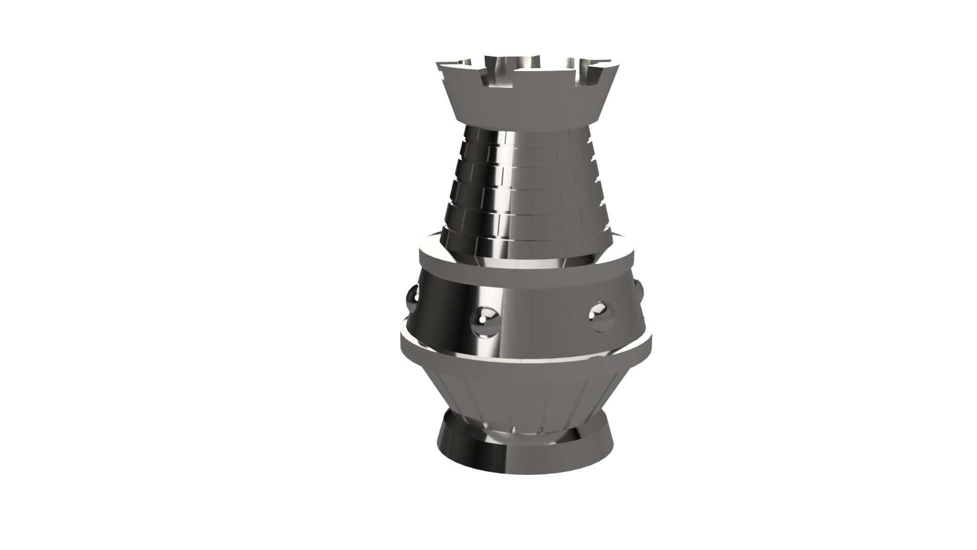 chess piece rook 3d model