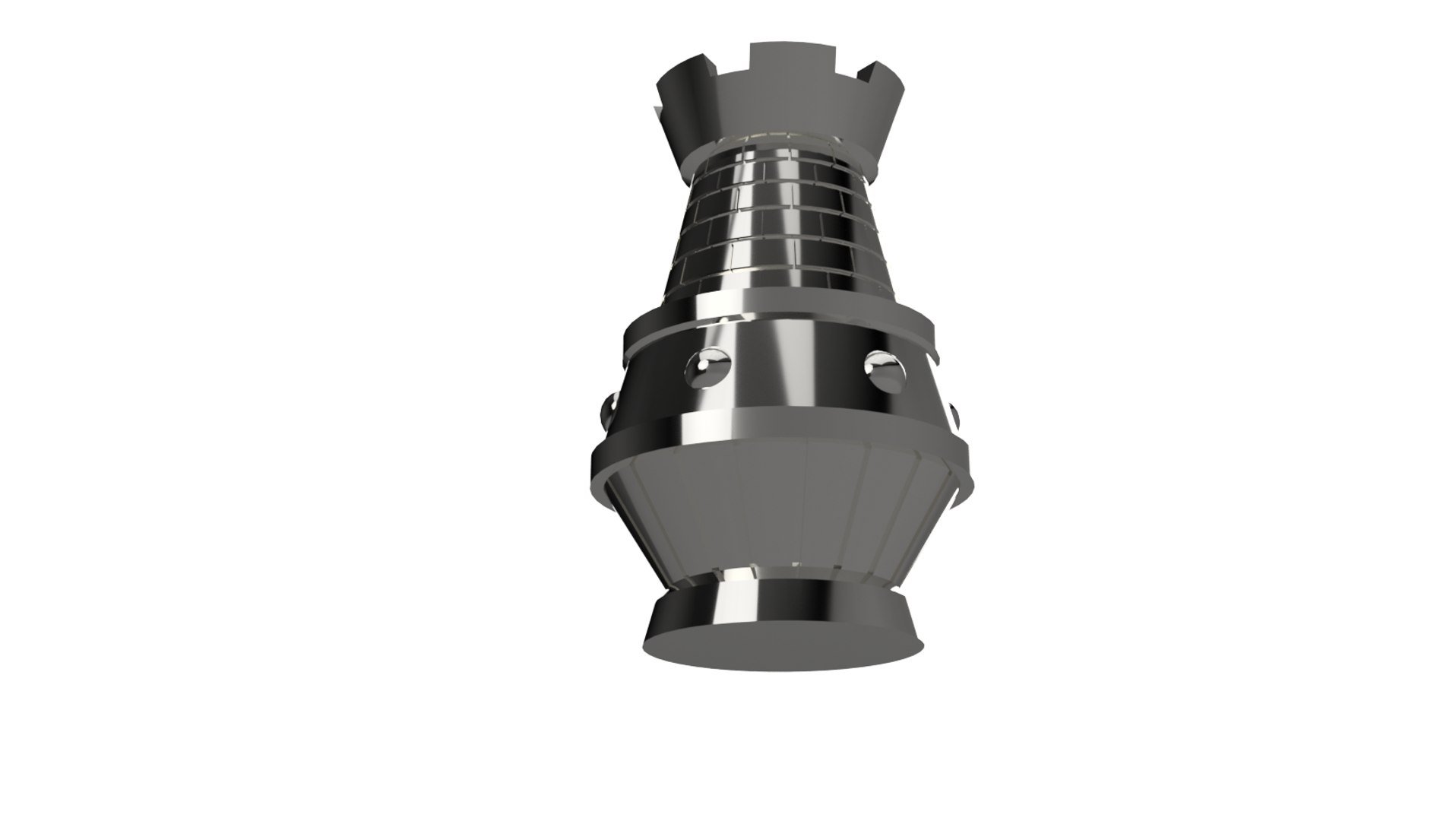 chess piece rook 3d model