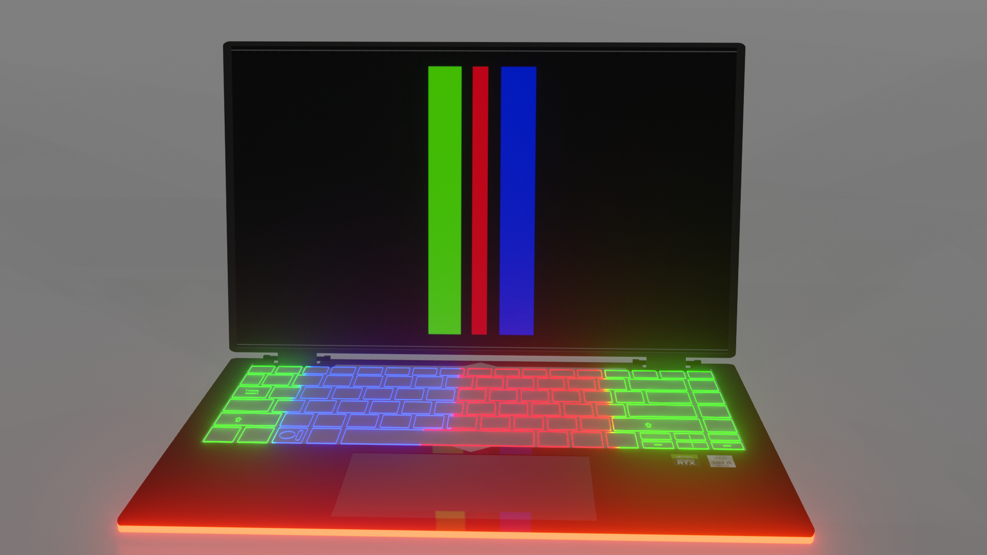 3D laptop rgb - TurboSquid 1686573