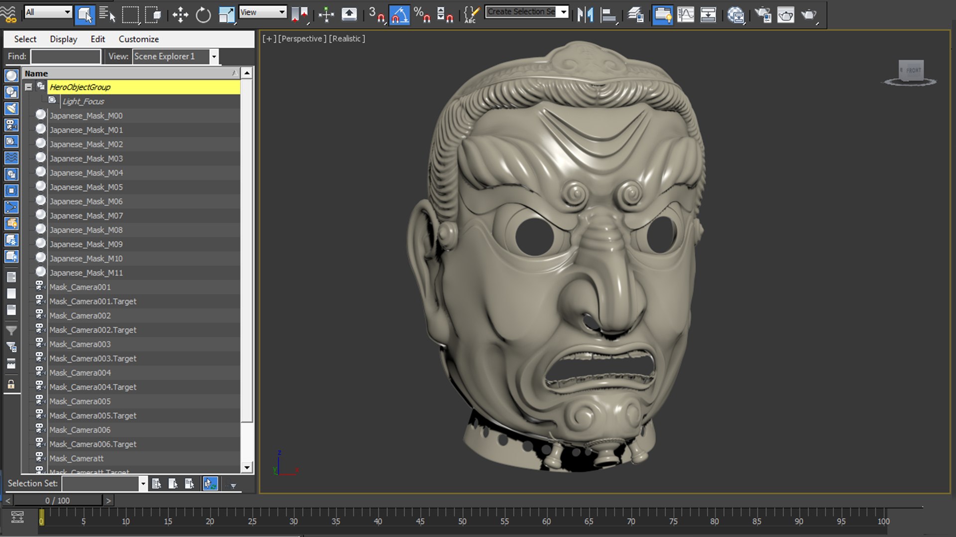 Japanese Mask 3D - TurboSquid 1723000