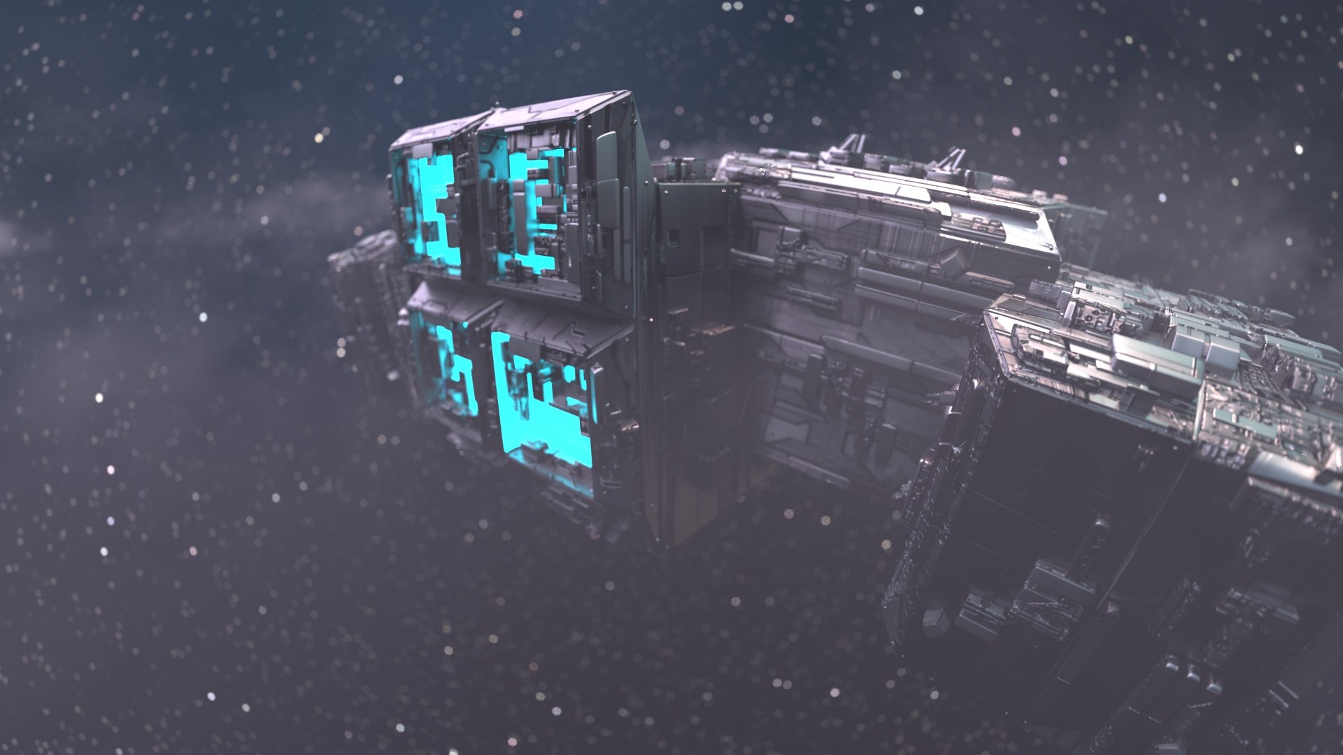 3D Starship Rendered Scene - Model - TurboSquid 1504805