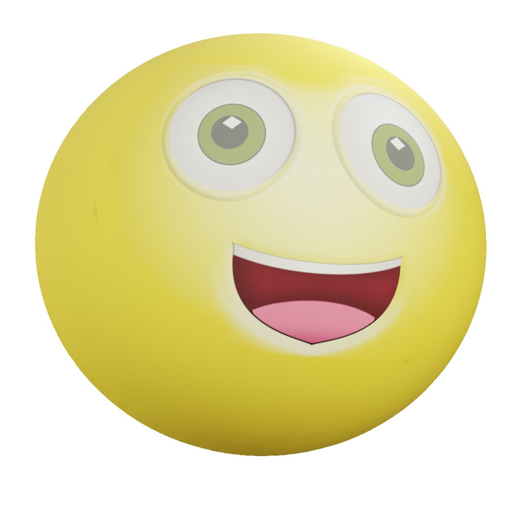 Emoticon Smile 3D Model - TurboSquid 1916981