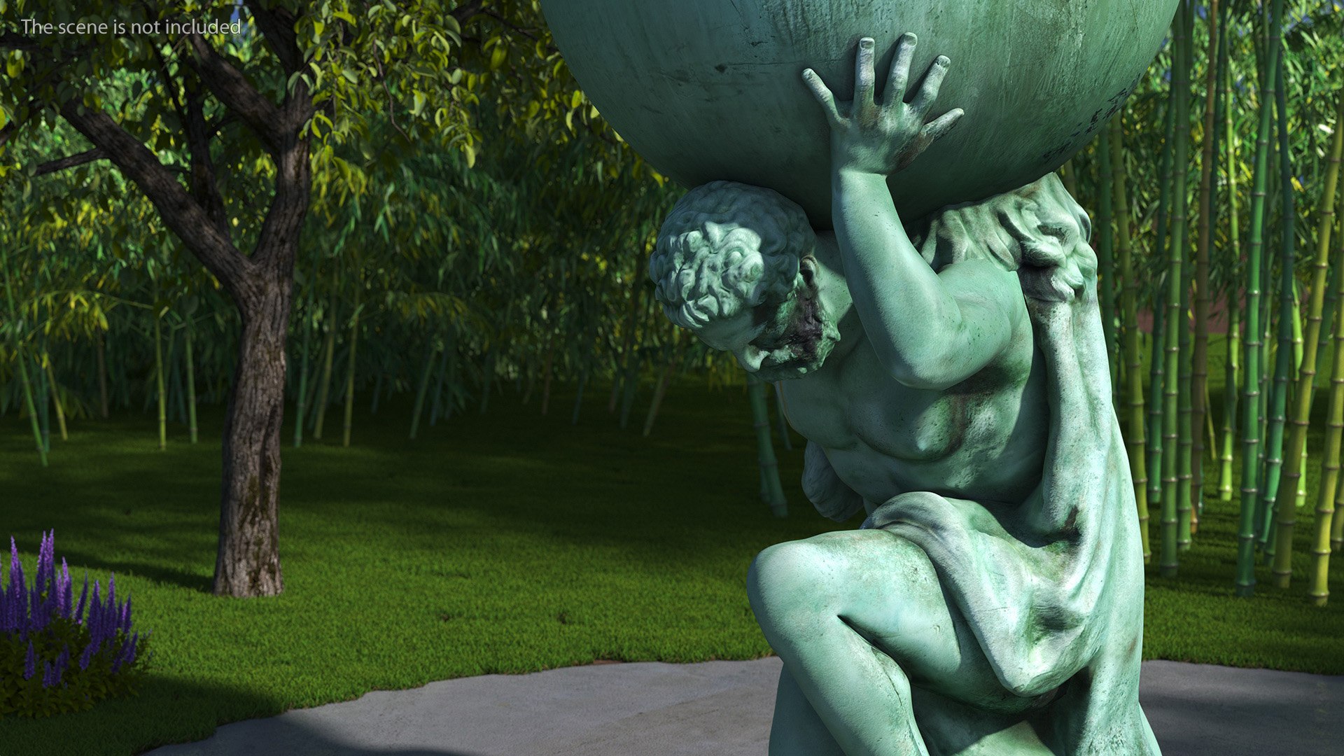 3D Portmeirion Hercules Statue - TurboSquid 2253631