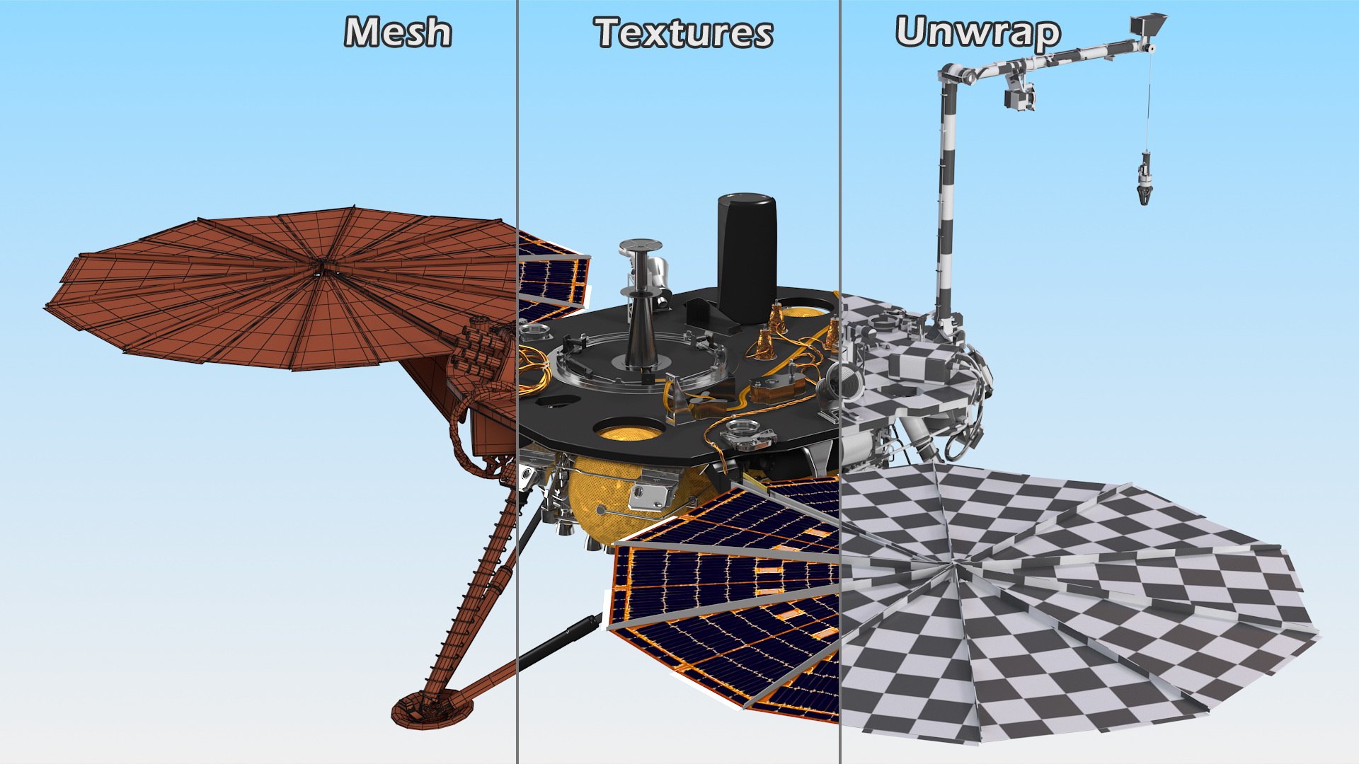 3D insight mars lander - TurboSquid 1657912