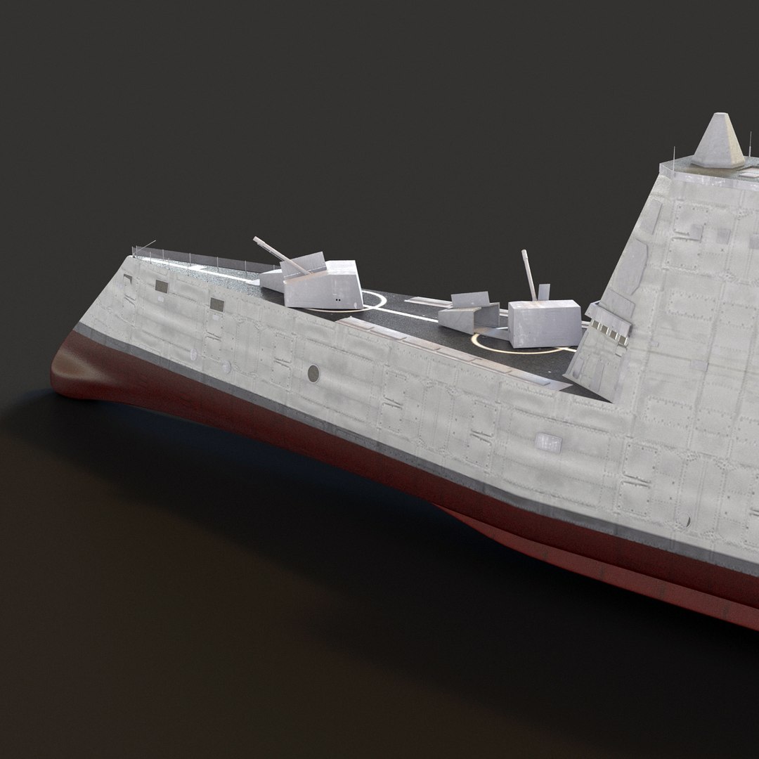 3d 3ds Zumwalt-class Destroyer