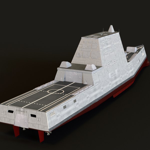 3d 3ds zumwalt-class destroyer