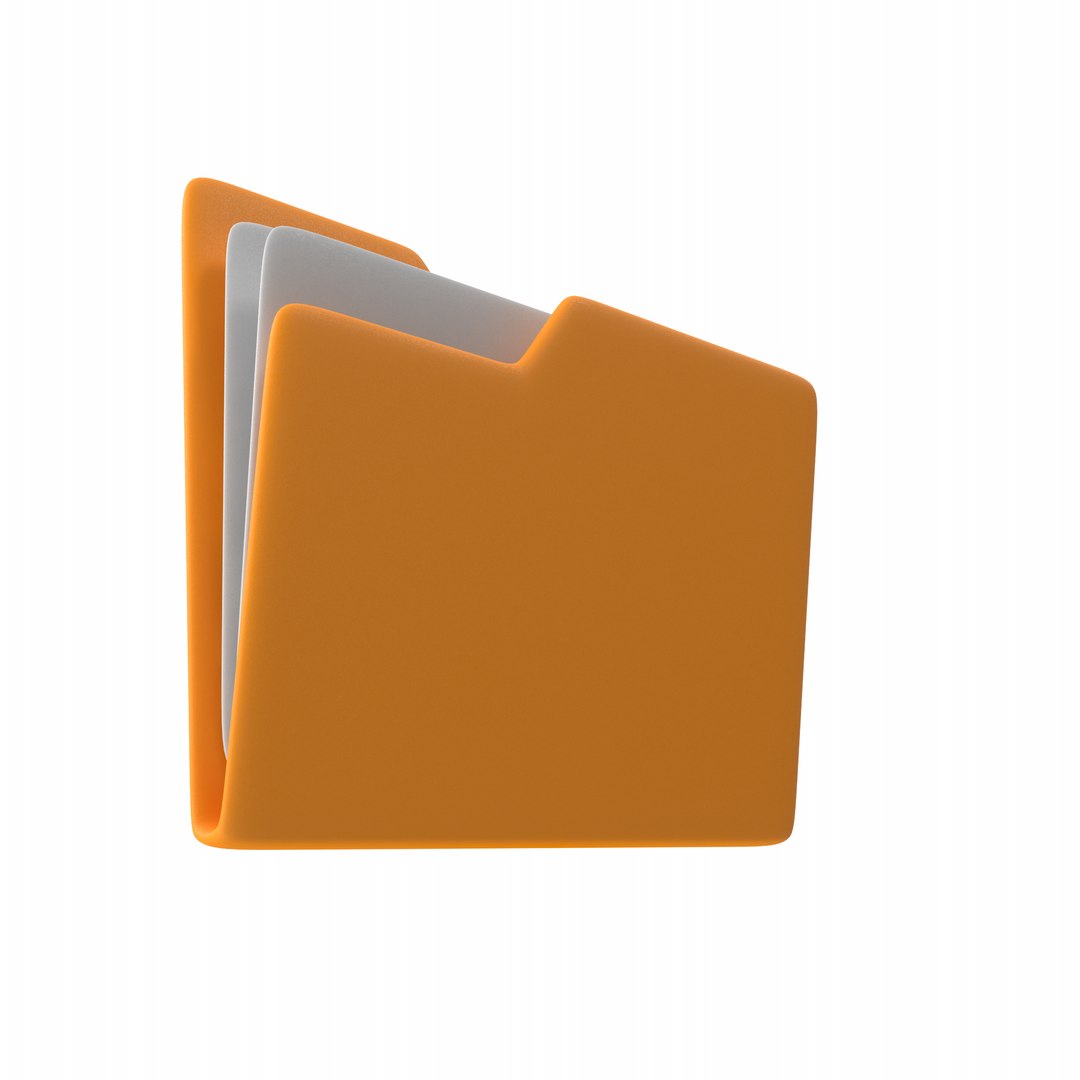 3D Cartoon Folder Model - TurboSquid 2143001