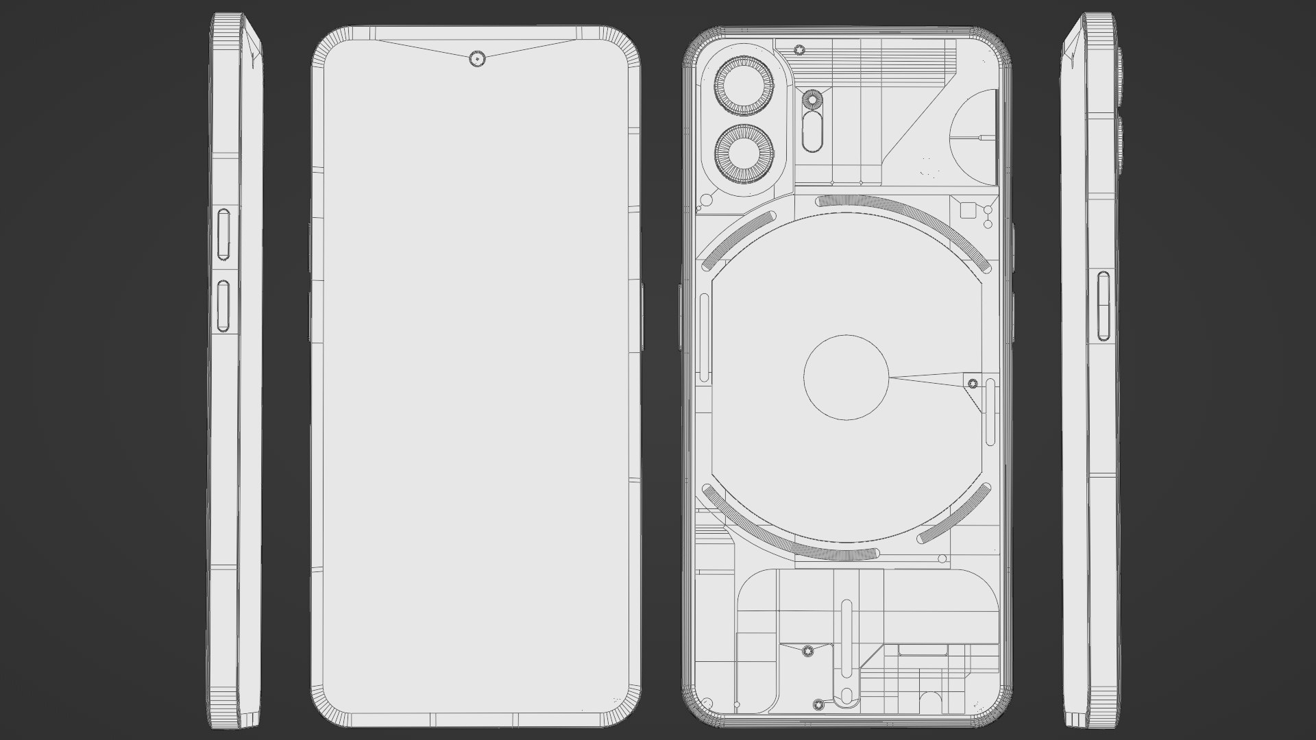 Nothing Phone 2 Dark Grey Model - TurboSquid 2092324