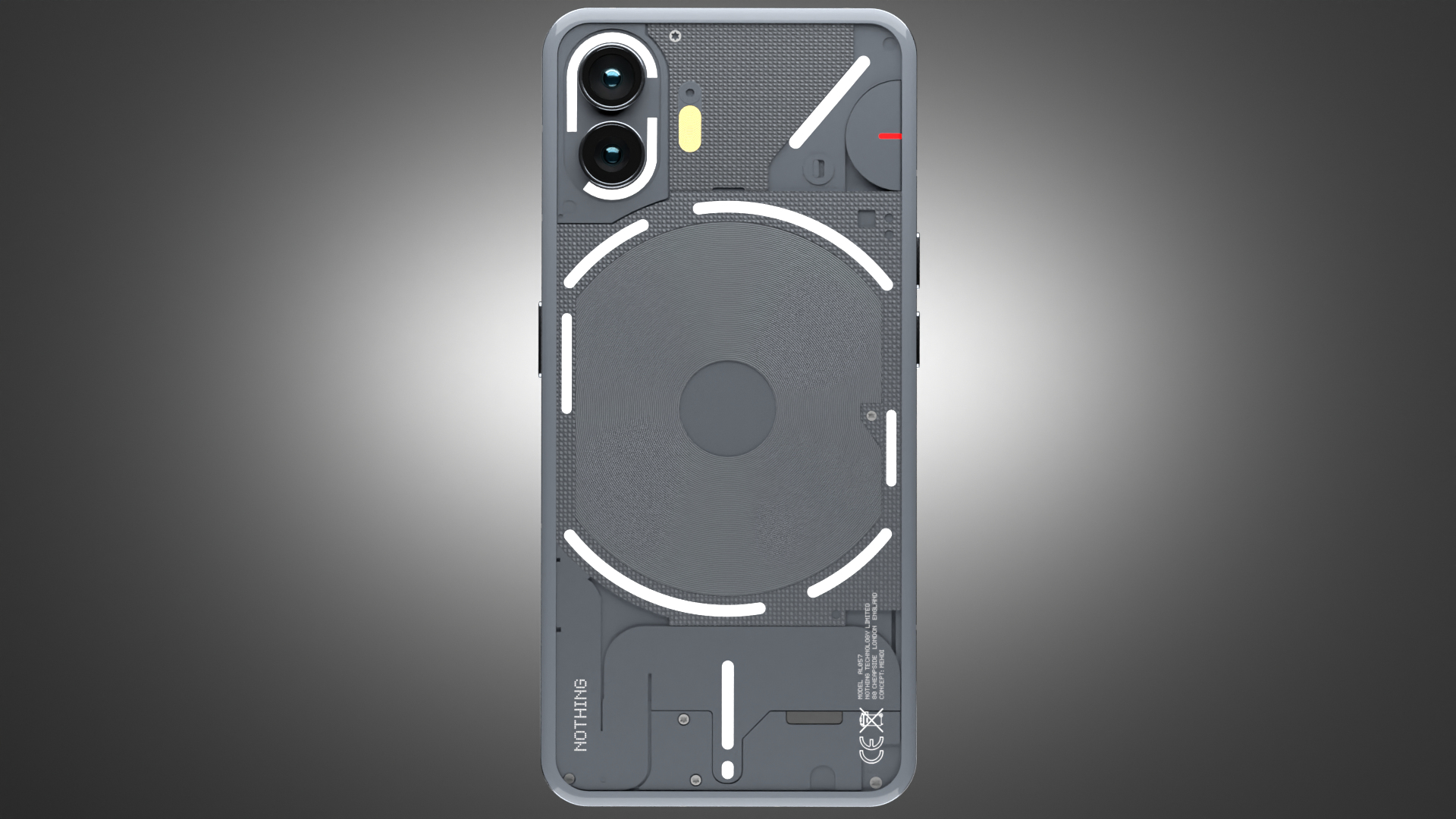 Nothing Phone 2 Dark Grey Model - TurboSquid 2092324