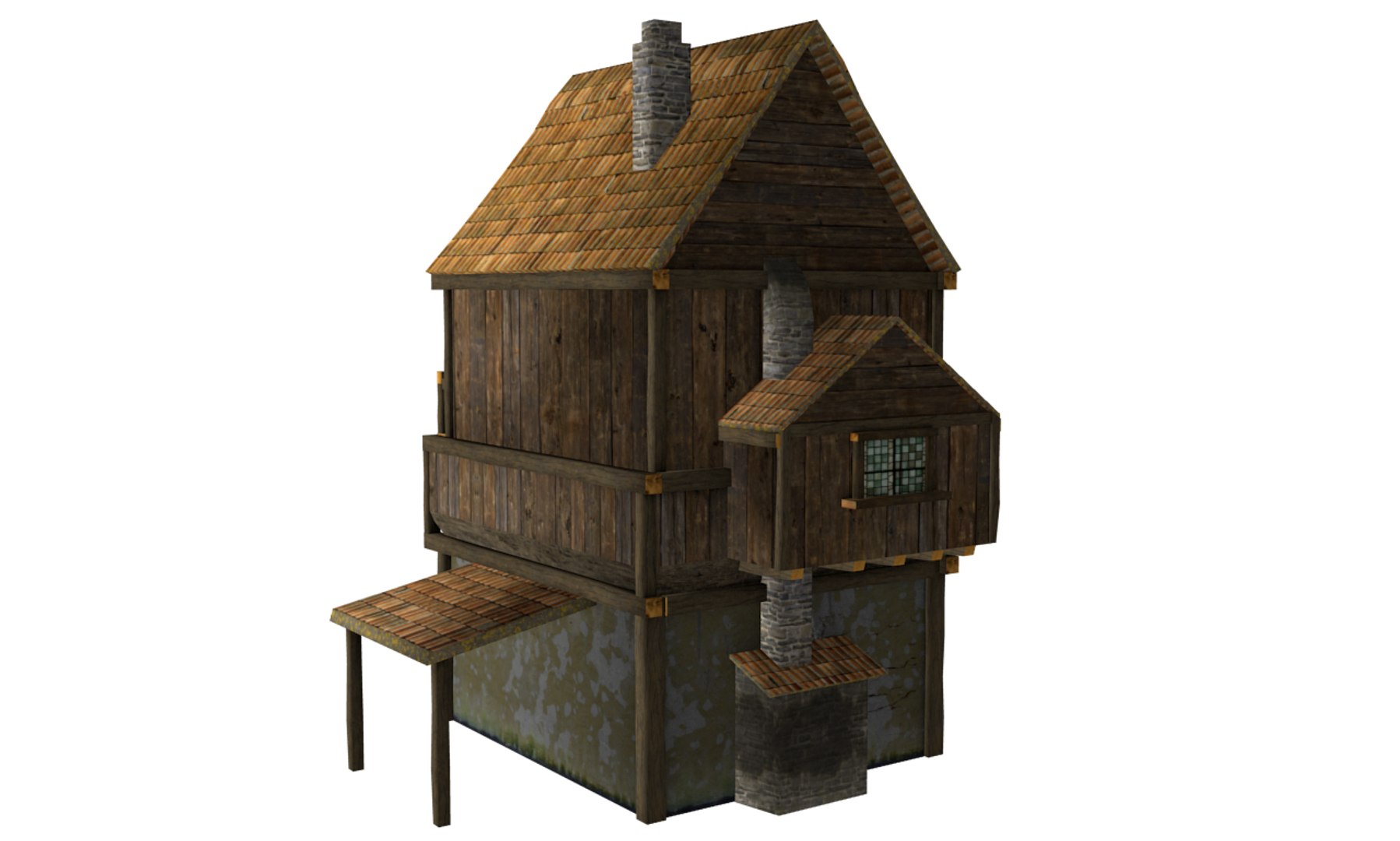 3D medieval house model - TurboSquid 1250779
