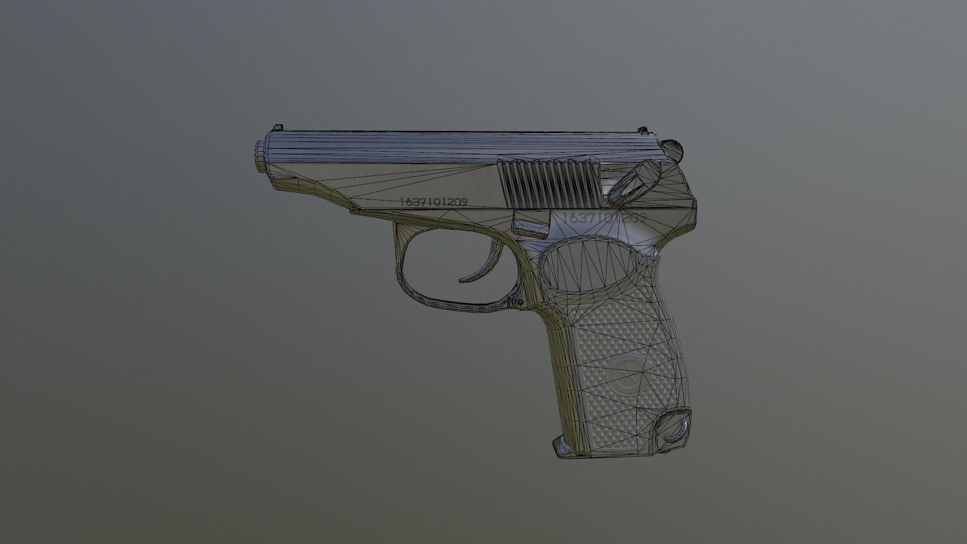 3D Model Pm Pistol Fps Pack - TurboSquid 1397802