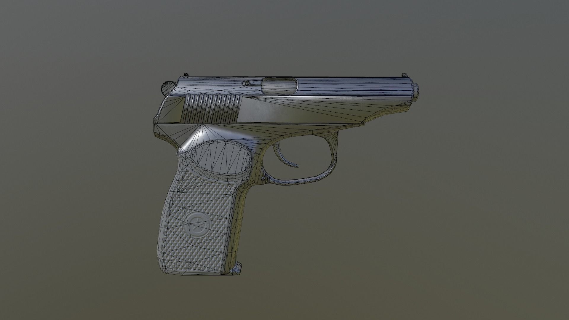 3D Model Pm Pistol Fps Pack - TurboSquid 1397802