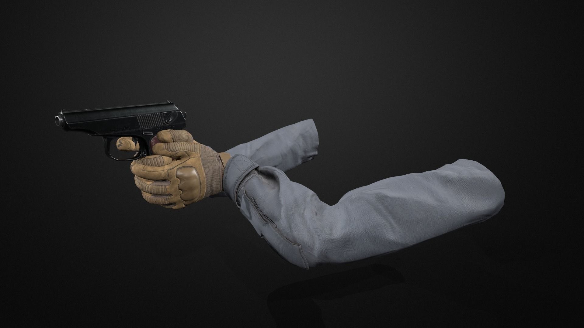 3D Model Pm Pistol Fps Pack - TurboSquid 1397802