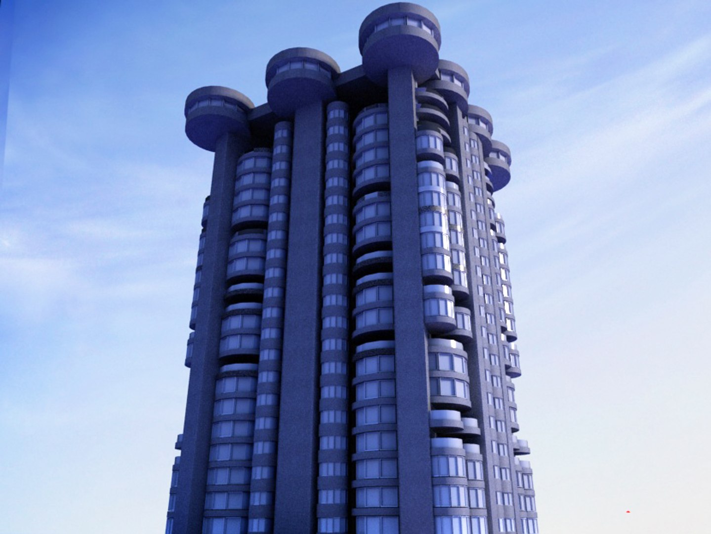 3d 3ds City Design Building