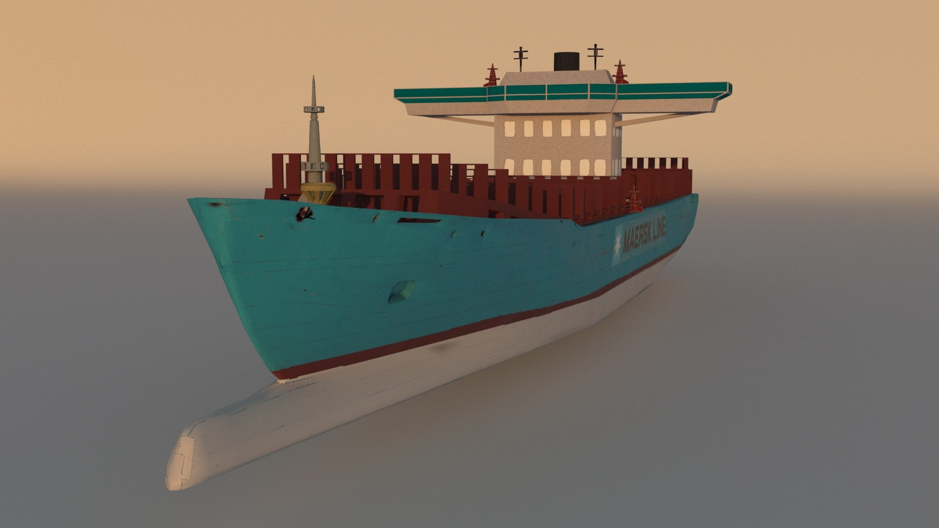 3D Container Ship Emma Maersk Model - TurboSquid 1522286
