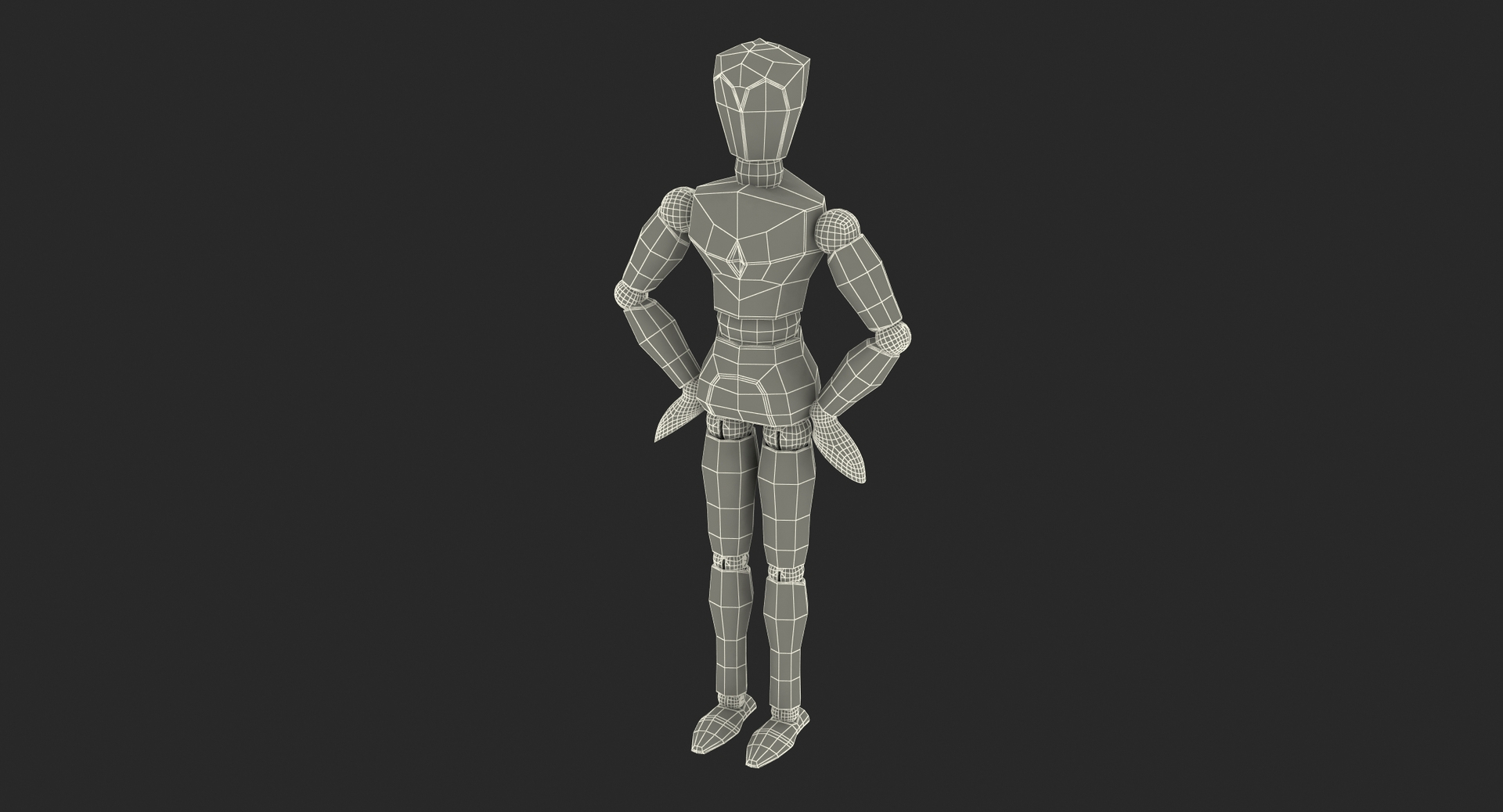 Small wooden dummy doll 3D - TurboSquid 1336937