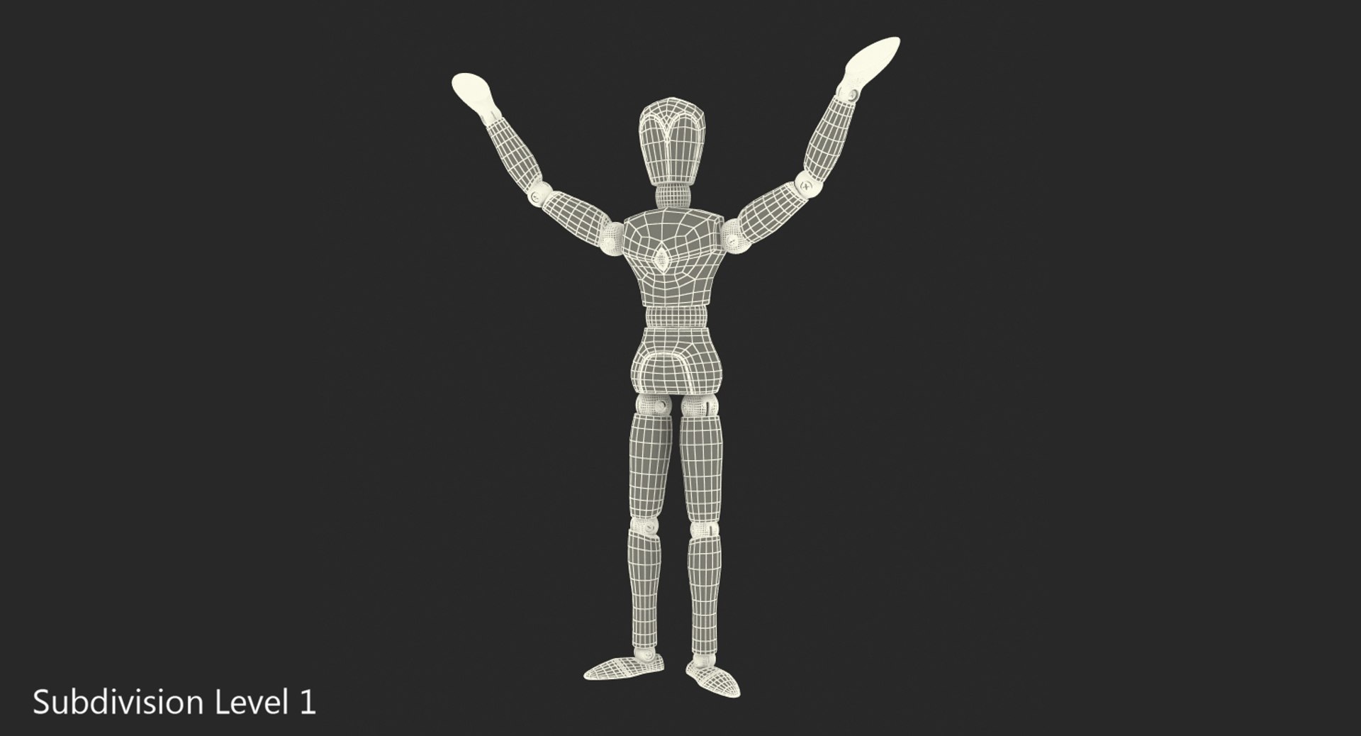 Small wooden dummy doll 3D - TurboSquid 1336937