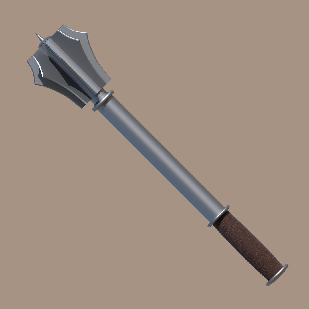Steel Mace Club Blunt 3D - TurboSquid 1651024