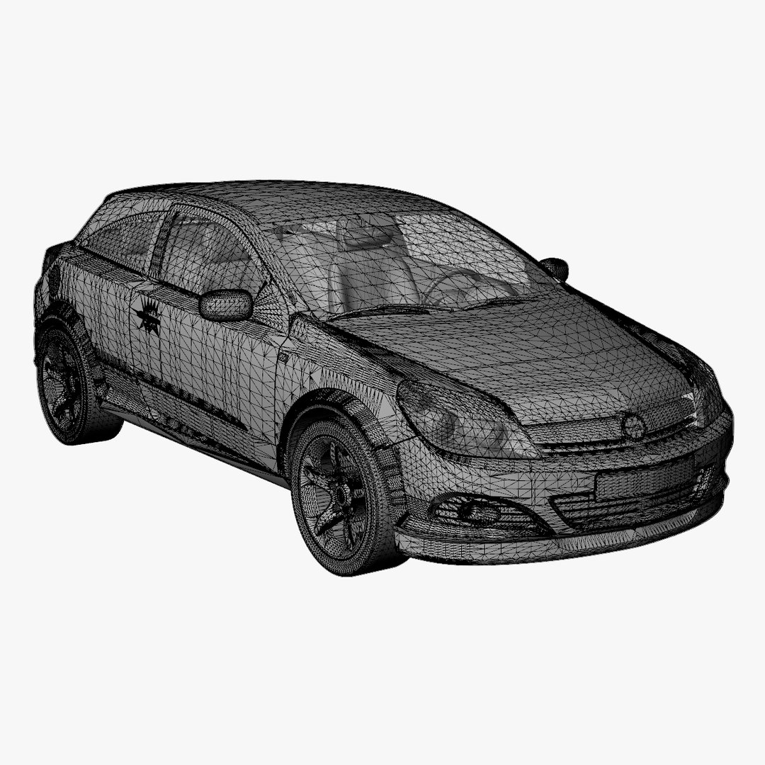 Opel Astra Gtc 2005 3d Model