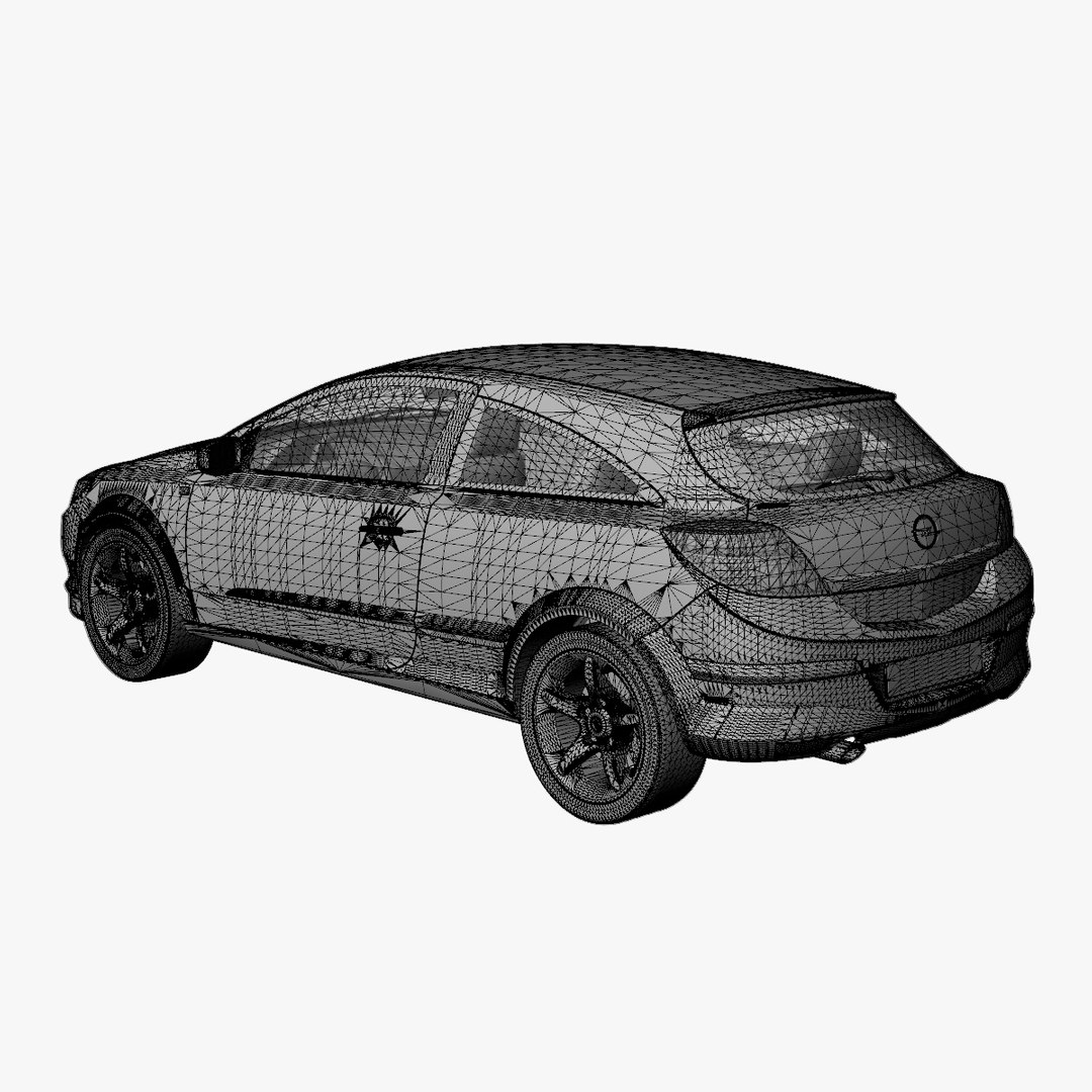 Opel Astra Gtc 2005 3d Model