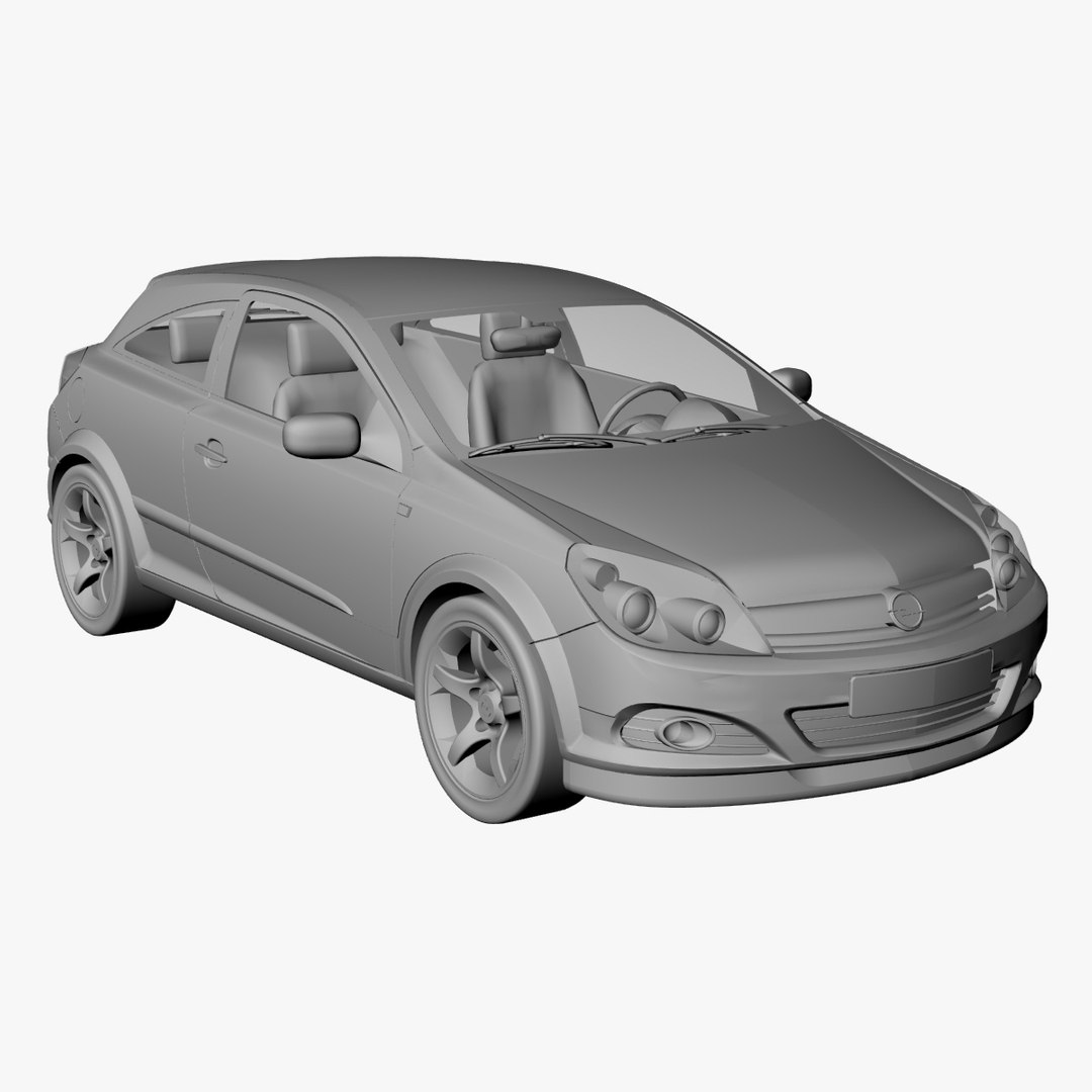 Opel Astra Gtc 2005 3d Model