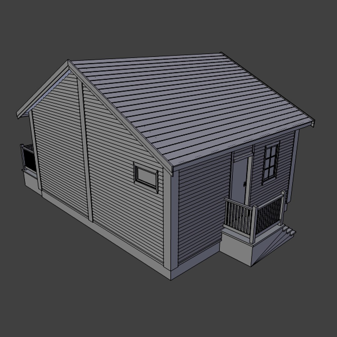 Hotel Admin Building Exterior 3d Model