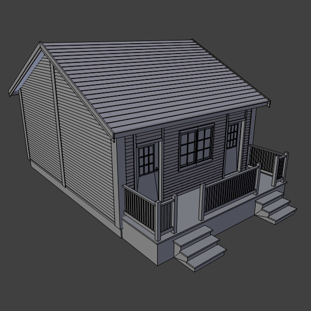 Hotel Admin Building Exterior 3d Model