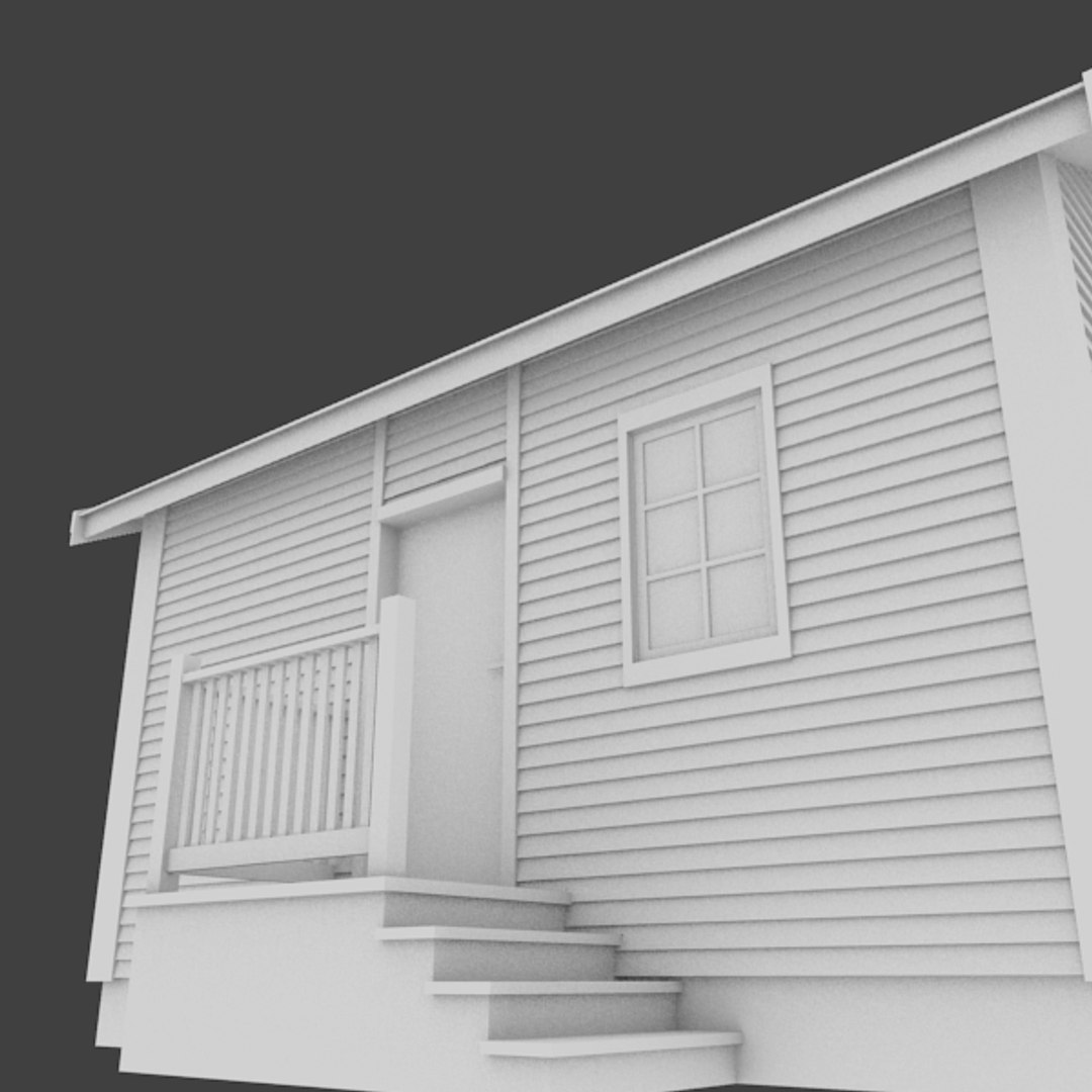 Hotel Admin Building Exterior 3d Model