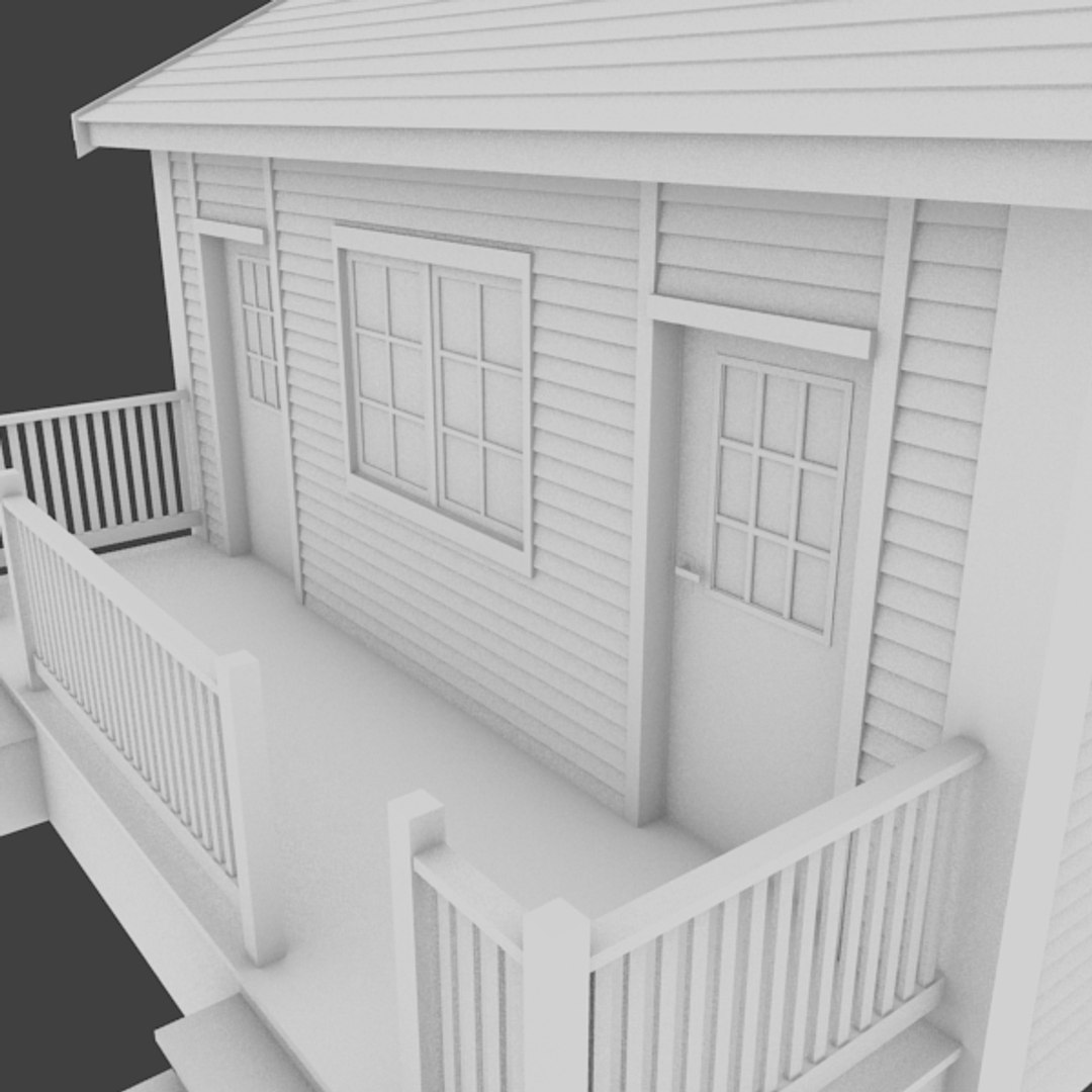 Hotel Admin Building Exterior 3d Model