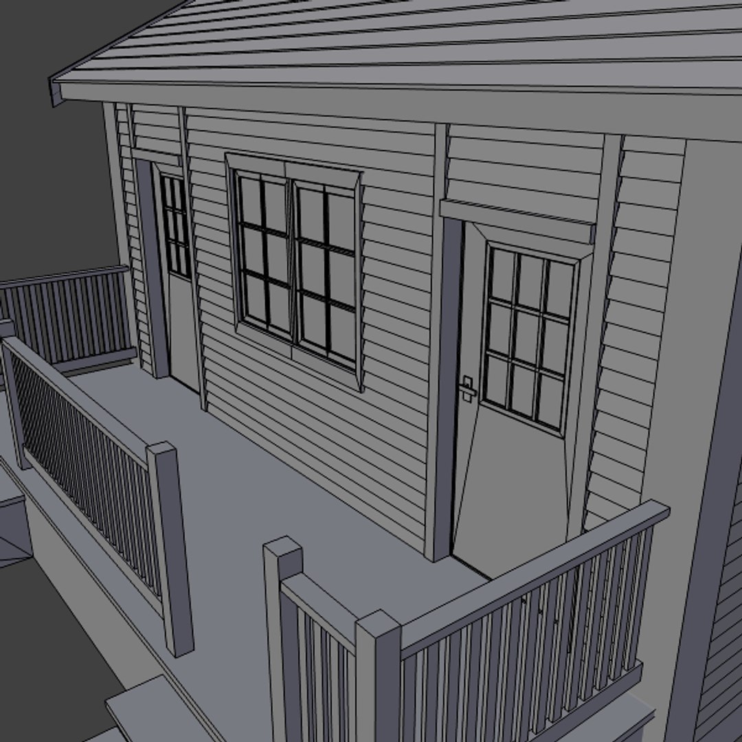 Hotel Admin Building Exterior 3d Model