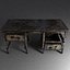 3d Old Rusty Metal Workbench