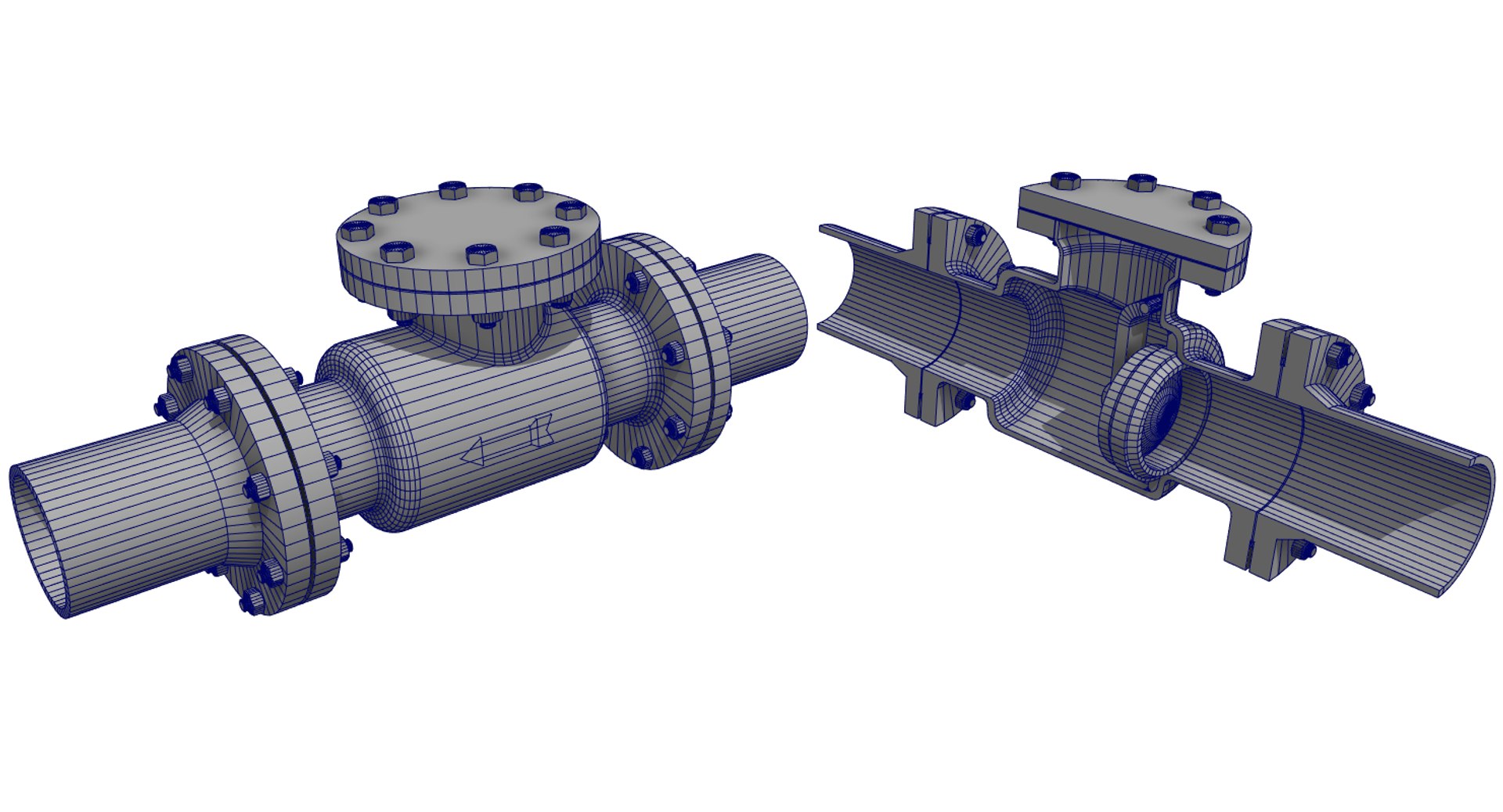 3d Non-return Valve 1