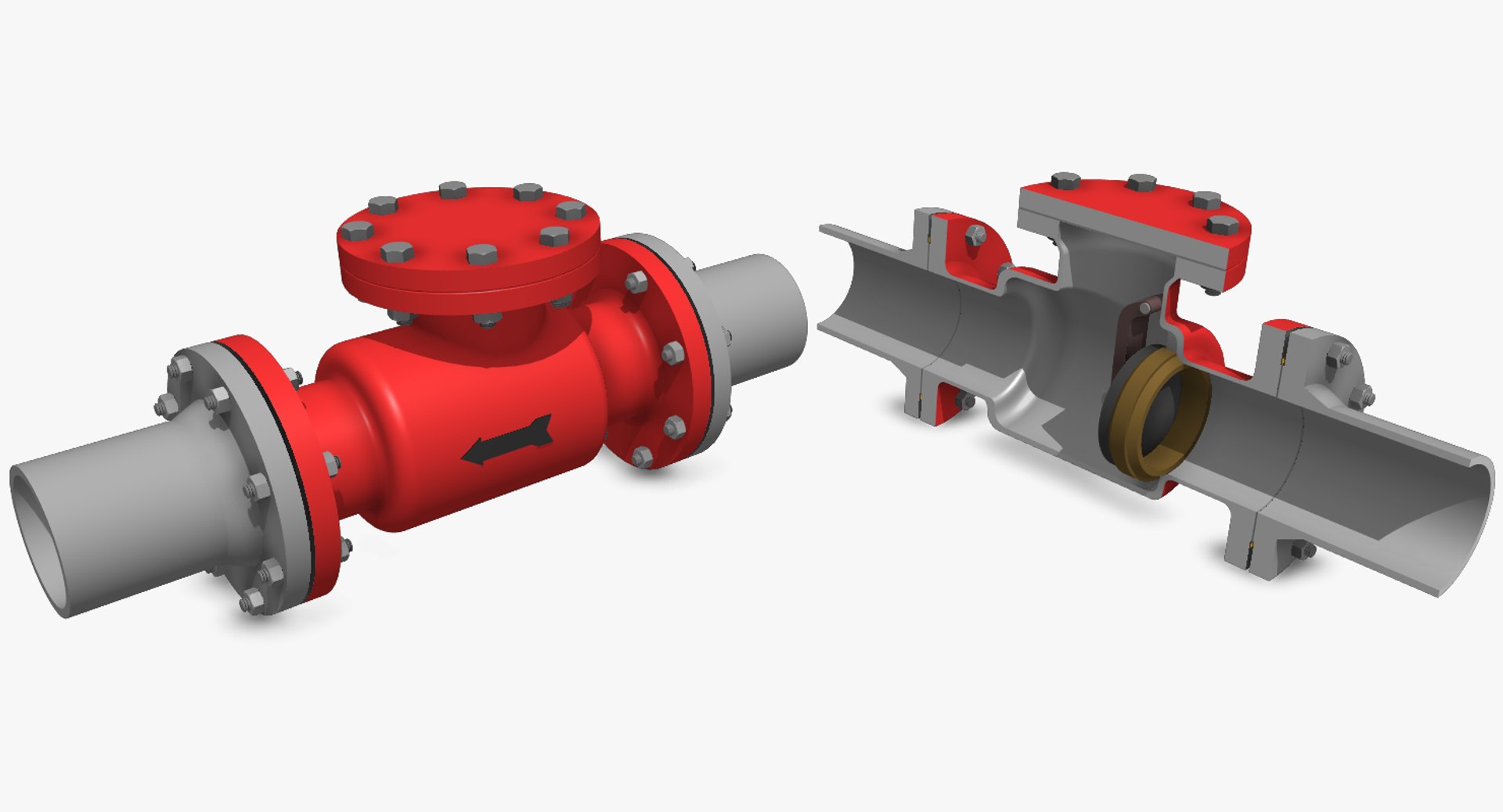 3d Non-return Valve 1