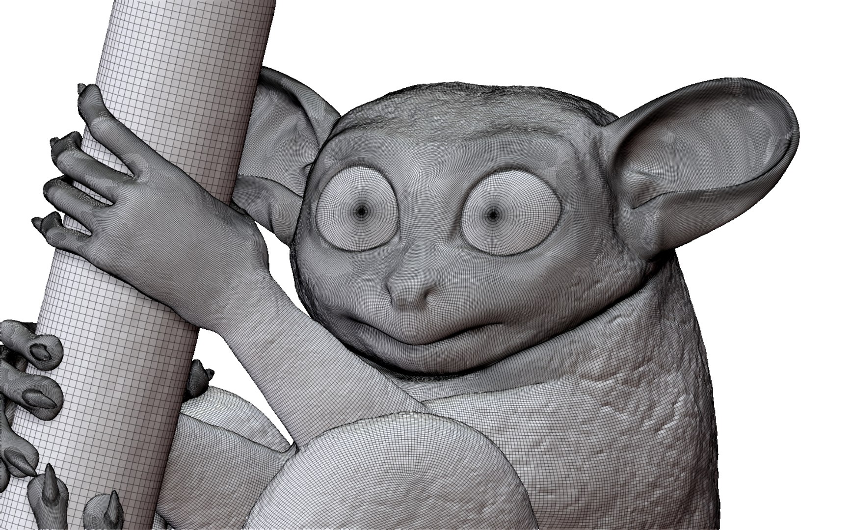 3D model tarsier branch eyes - TurboSquid 1539158