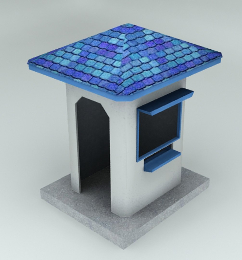 security guard house 3d model
