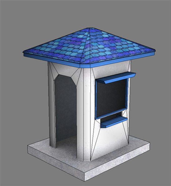 security guard house 3d model