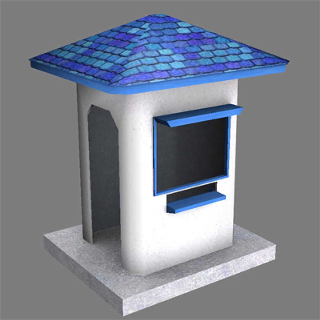 security guard house 3d model